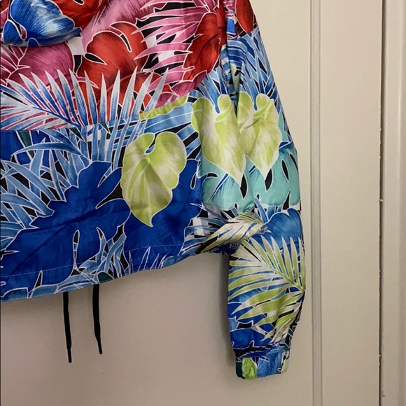 Nike | Jackets & Coats | Nwt Nike Multicolored Cropped Loose Fit Jacket ...